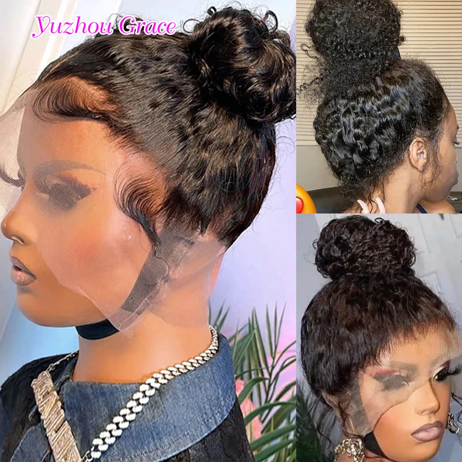 360-Full-Lace-Frontal-Wigs-Deep-Wave-360-Lace-Front-Wig-Human-Hair-Pre ...