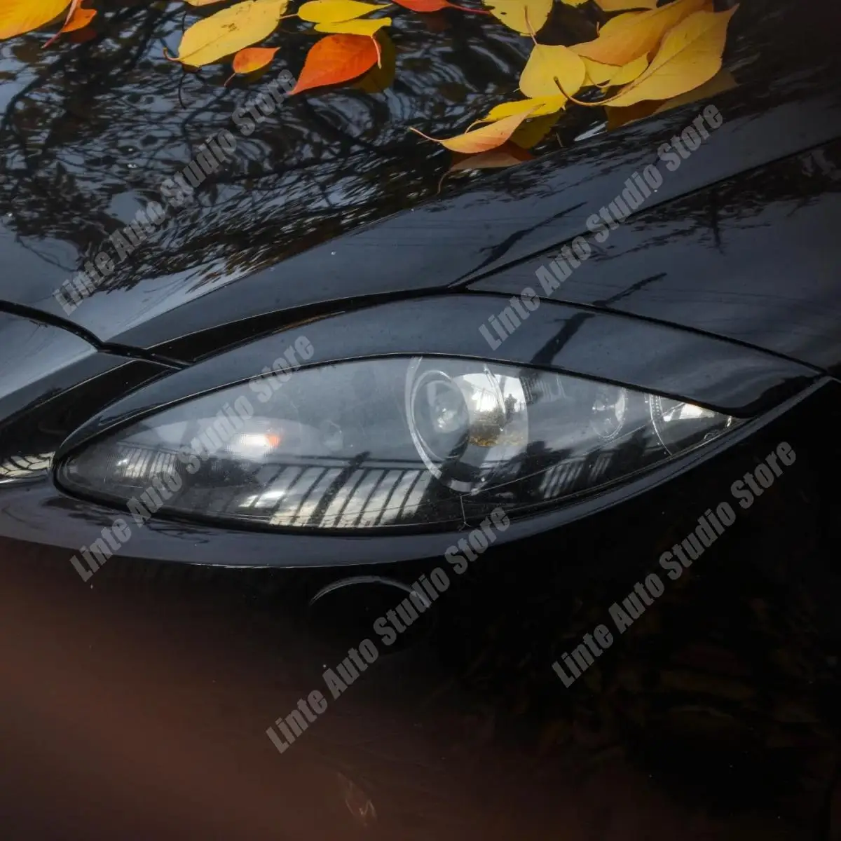 For Seat Leon MK2 2005-2012 Front Headlight Eyelids Eyebrows Bumper Lip ...