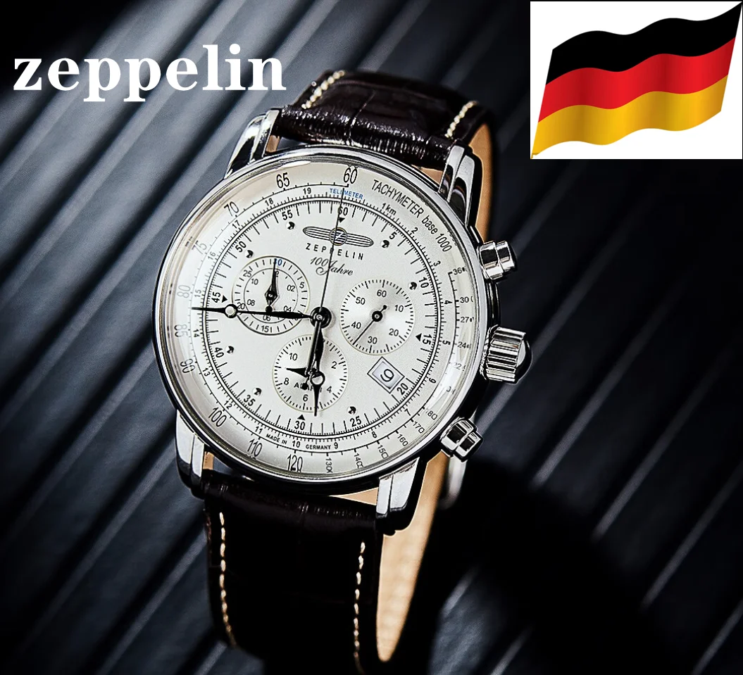 2023-New-Zeppelin-Watch-Top-Waterproof-Genuine-Leather-Business-Casual ...