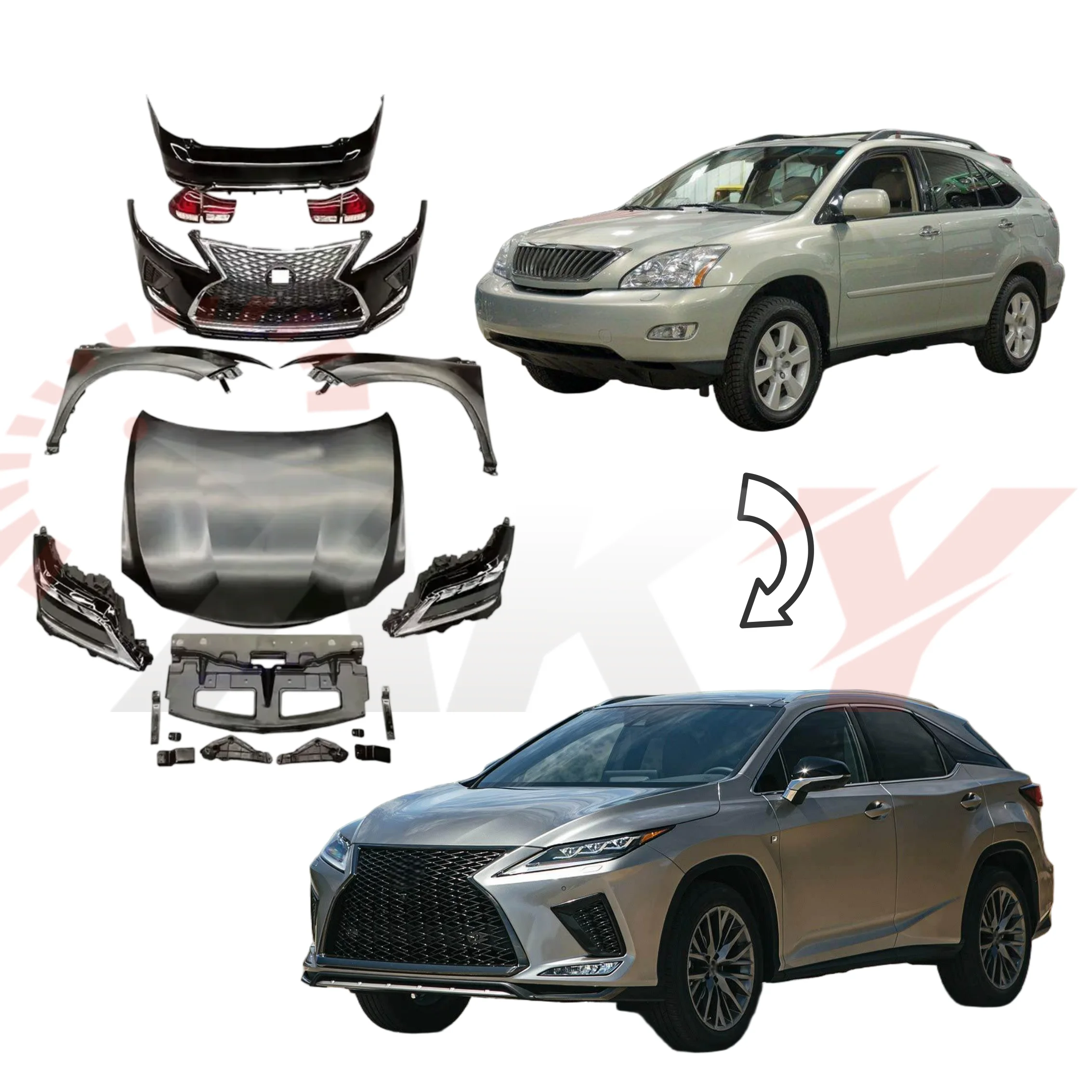 Modification Discount Price Bodykit for Lexus RX270 RX300 Rx350 2006 ...