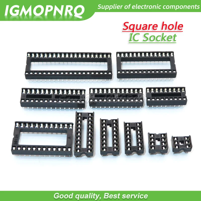 200PCS-IC-Sockets-DIP6-DIP8-DIP14-DIP16-DIP18-DIP20-DIP24-DIP28-DIP40 ...
