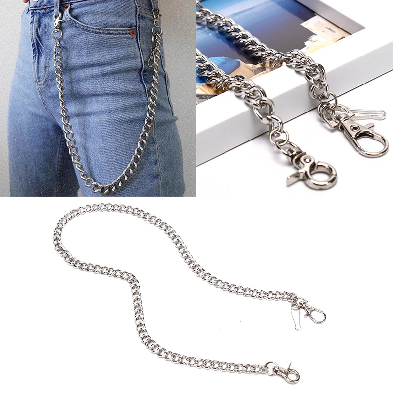 1PCS 60cm Long Metal Keyring Keychain Chain Hipster Pant Chain Jean Key ...