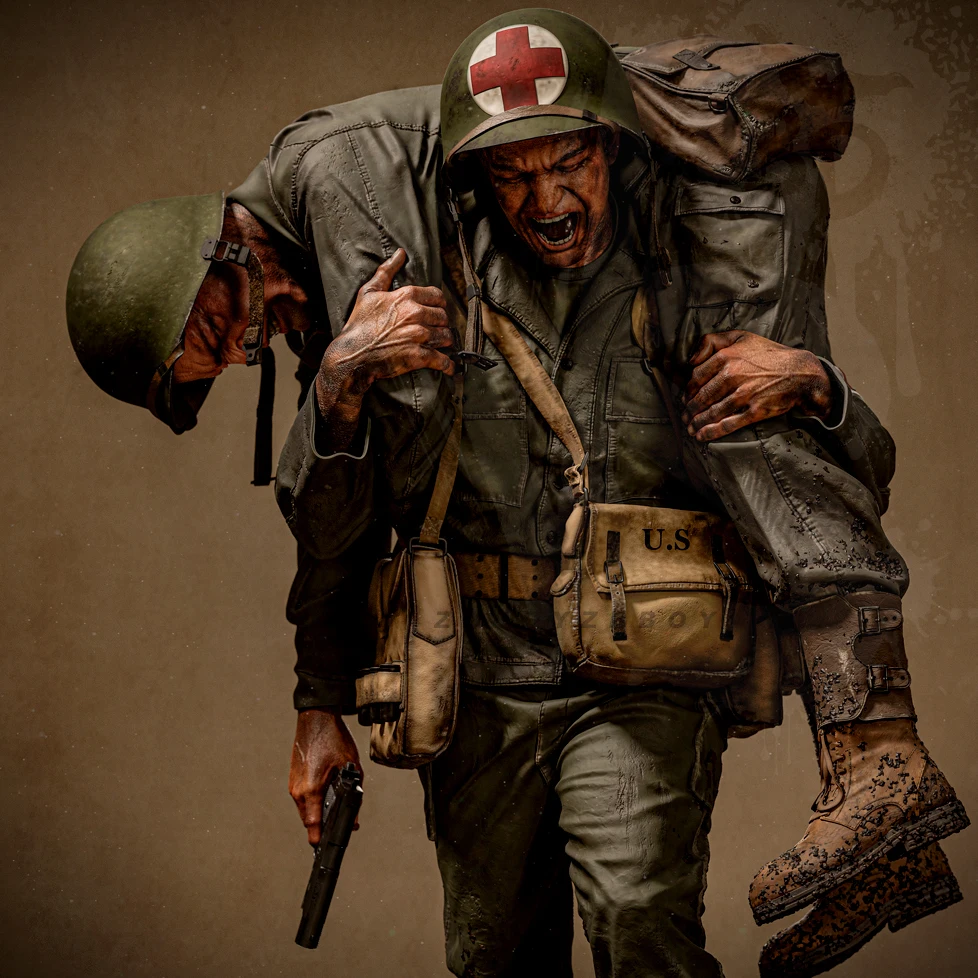 The height of man 38mm 50mm 75mm Resin Soldier model kits figure ...