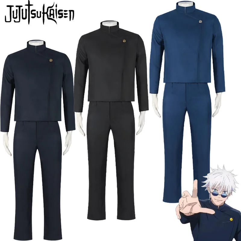 Amine-Jujutsu-Kaisen-Gojo-Cosplay-Costume-Top-Pants-Suits-Carnival ...