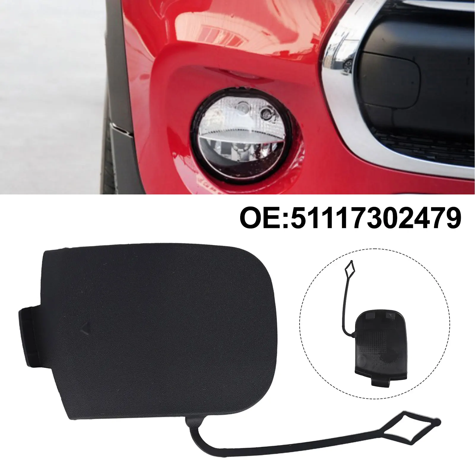 Front Bumper Towing Eye Cover for Mini Cooper (F55/F56/F57) 2014 2020 ...