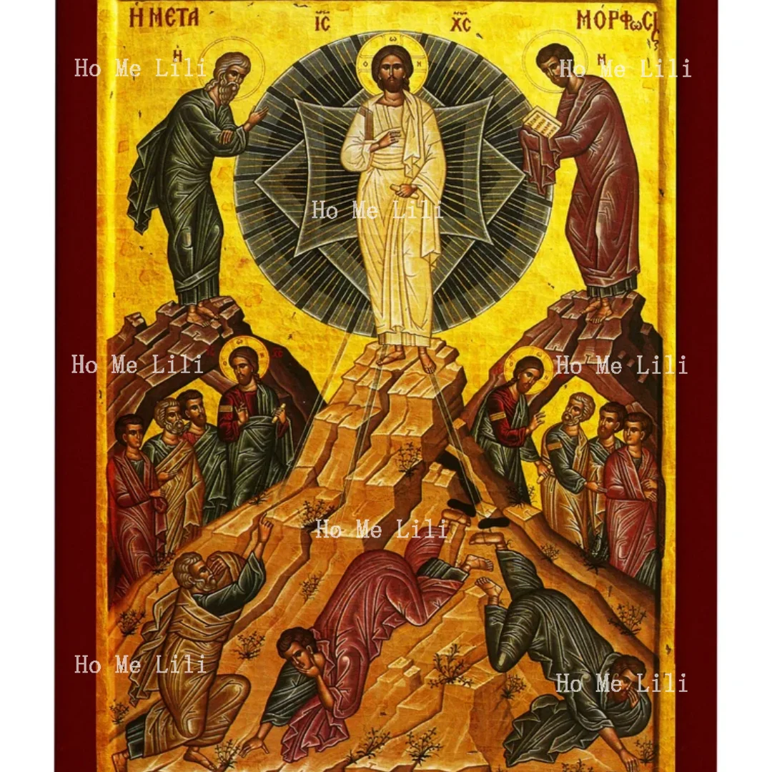 Greek Orthodox Icons Of Christ Greek Icon Painted Transfiguration,