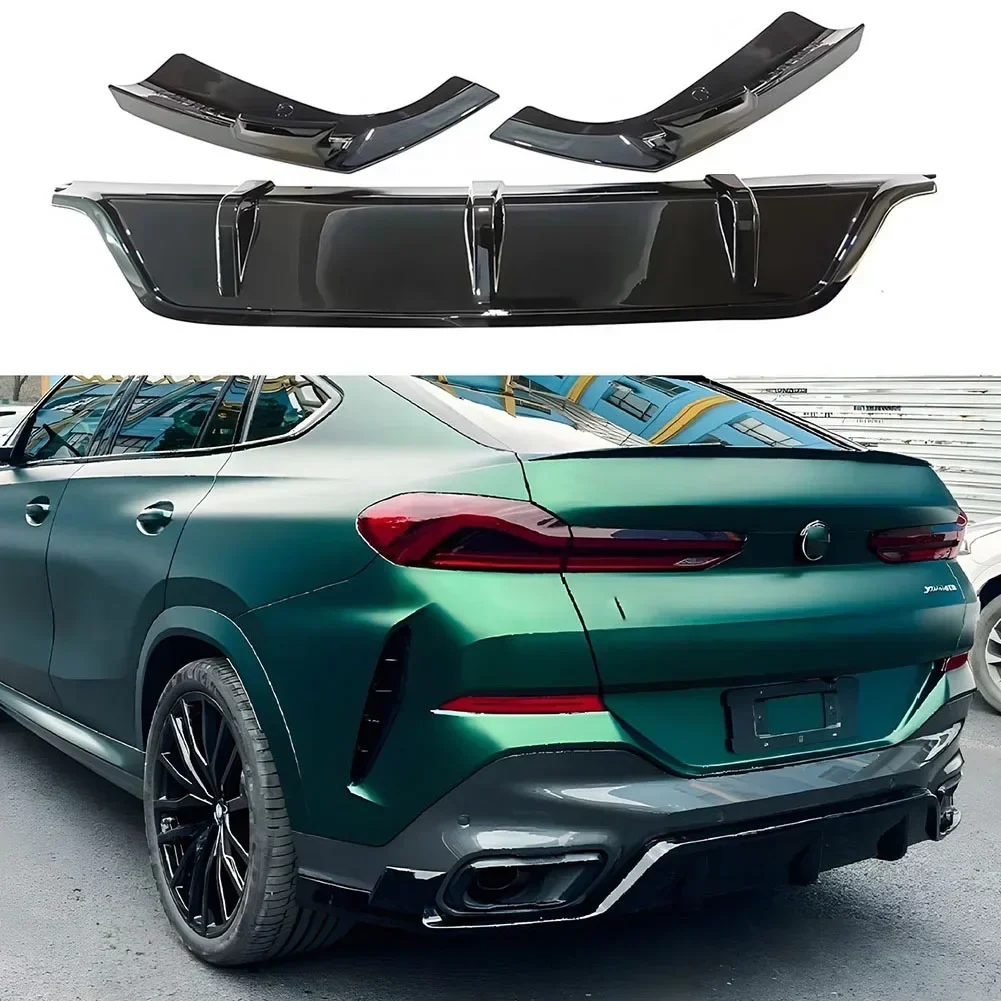 Rear-Bumper-Diffuser-Lip-For-BMW-X6-G06-LCI-M-Sport-xDrive30i-40i-M60i ...
