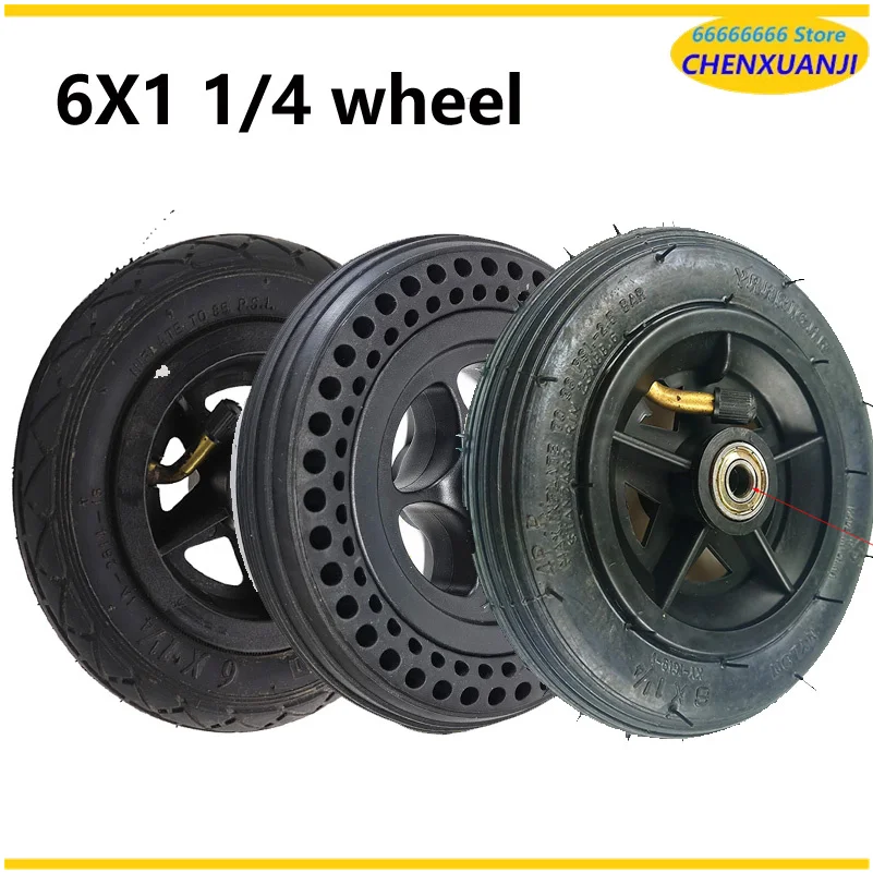 6x11/4 Tire 6 Inch Solid / Inflation Wheel for Small Eurf Electric ...