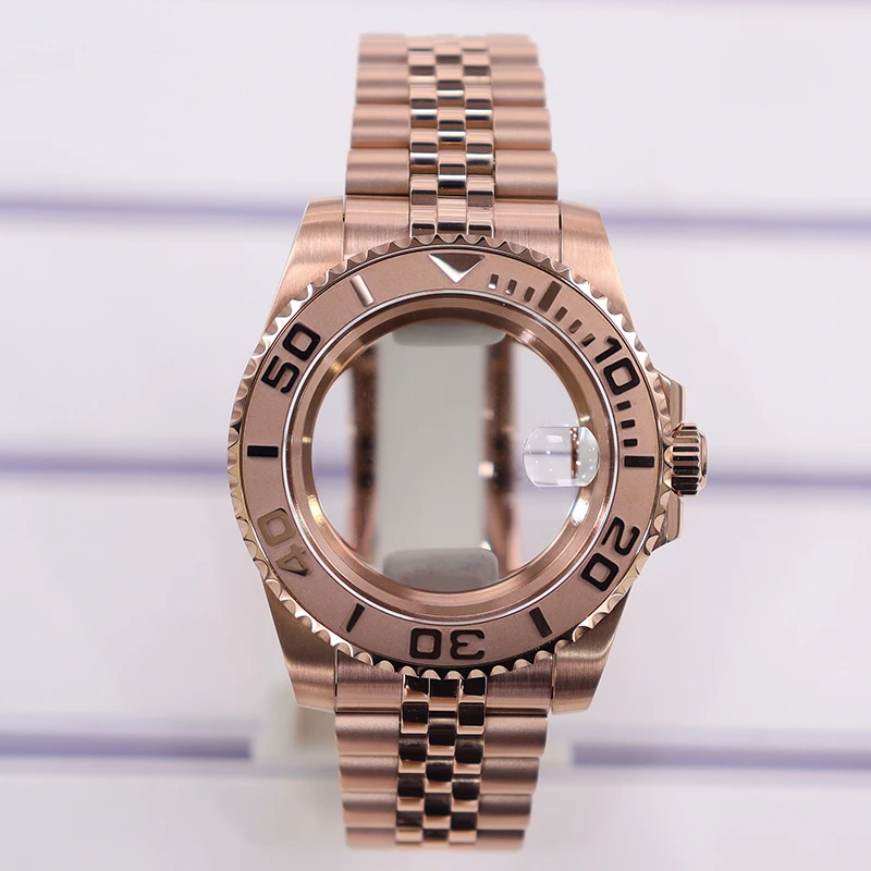 Rose Gold 40mm nh35 Watch Case Waterproof For NH35 SUB NH36 GMT NH34 ...