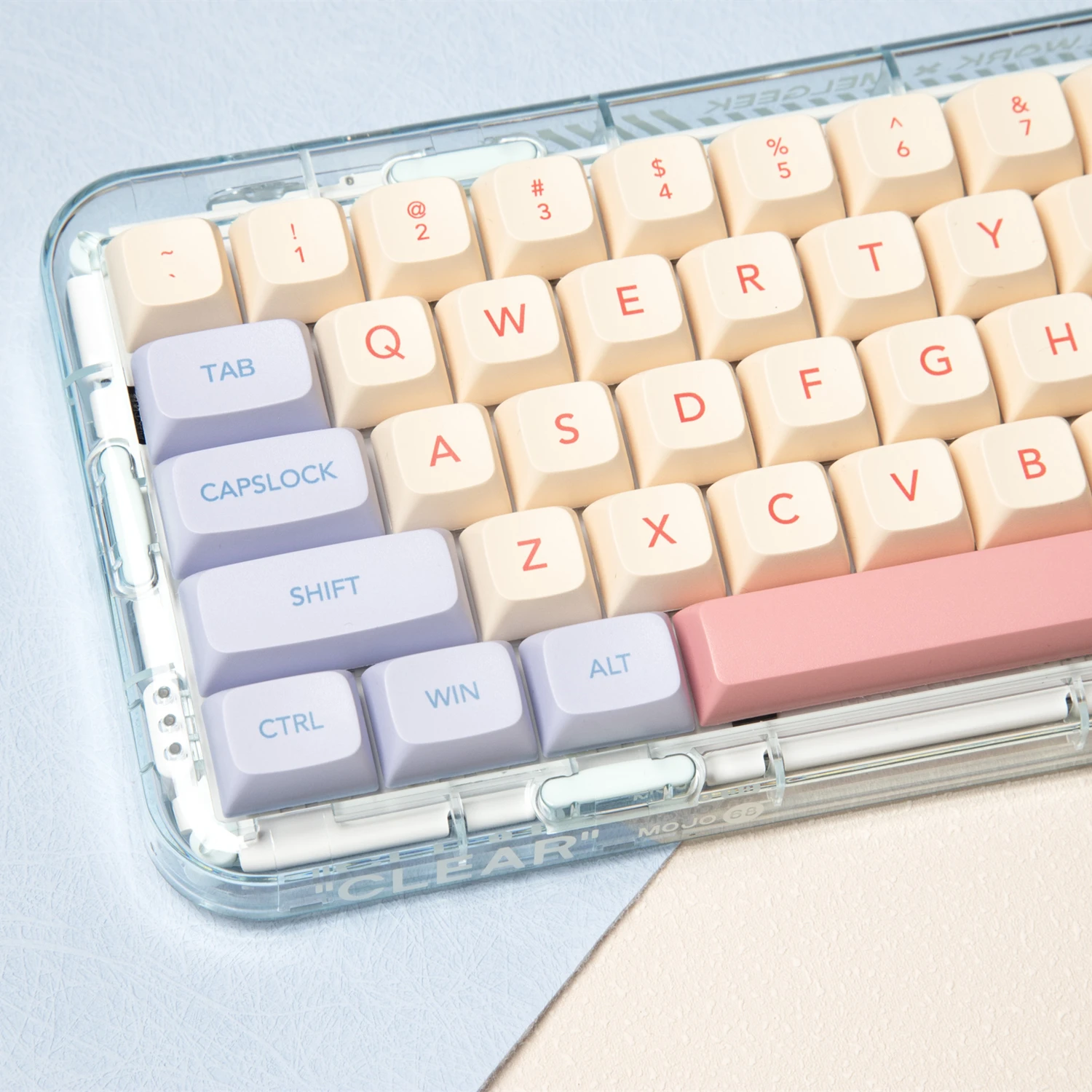 132 Chaves Marshmallow Tema Keycaps Pbt Dye Sublimação Xda Perfil Para ...