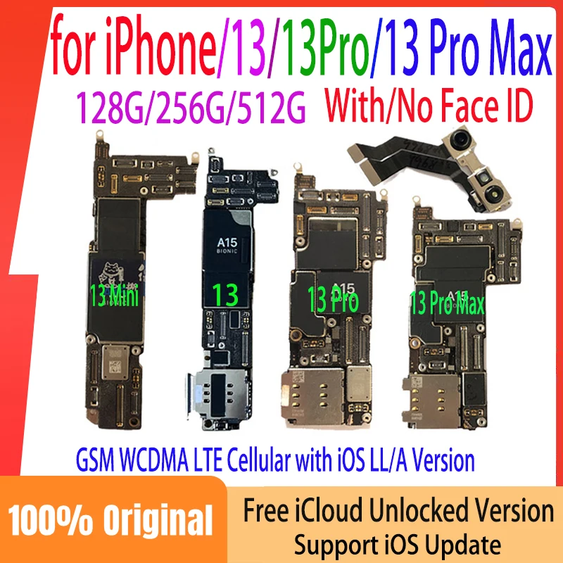 Original-Motherboard-For-iPhone-13-Pro-Max-with-Face-ID-128gb-256gb ...