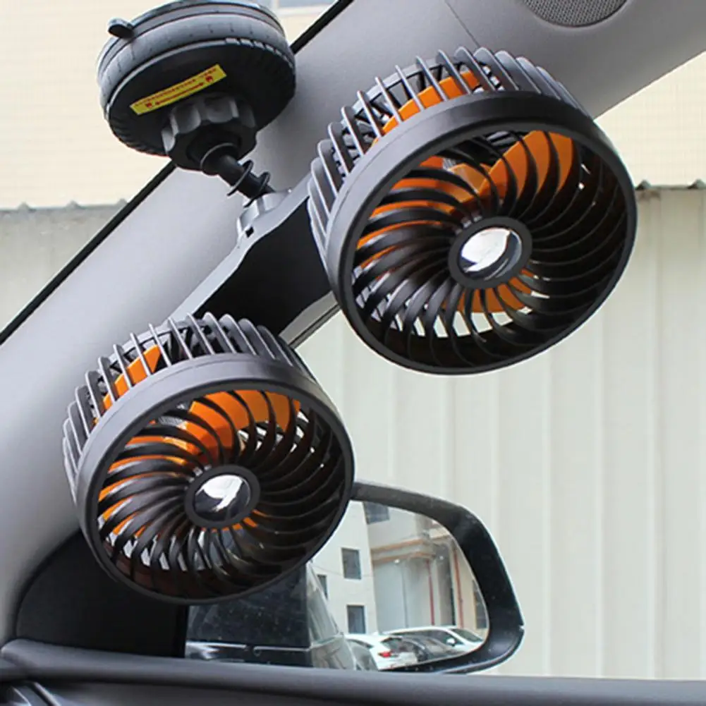 Electric-Car-Fan-Universal-360-Degree-Rotate-Low-Noise-Automobile ...