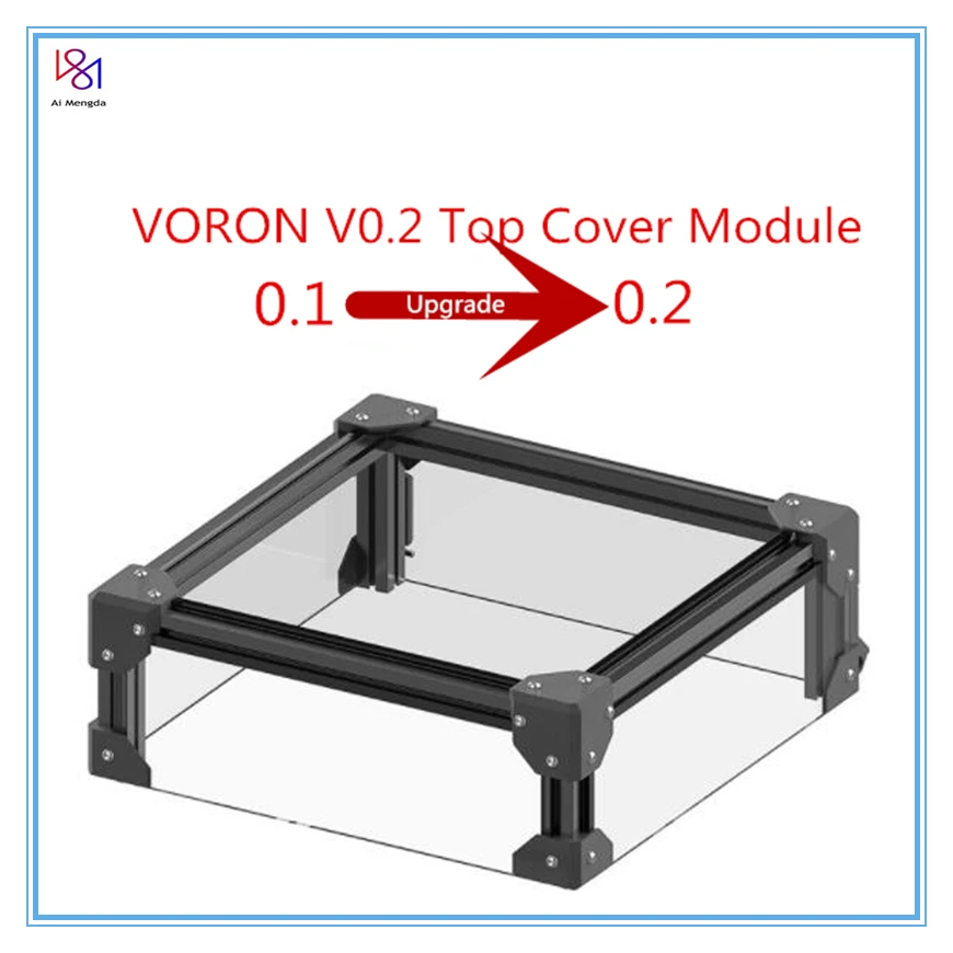 VORON V0.2 Tophat Top Cover Module 1515 Profile and Clear Acrylic Plate ...