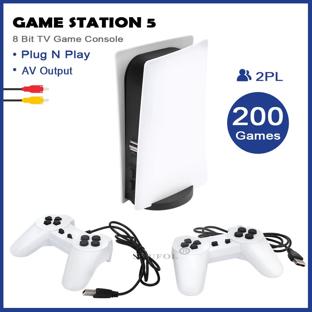 Game-Station-5-USB-Wired-Video-Game-Console-With-200-Classic-Games ...