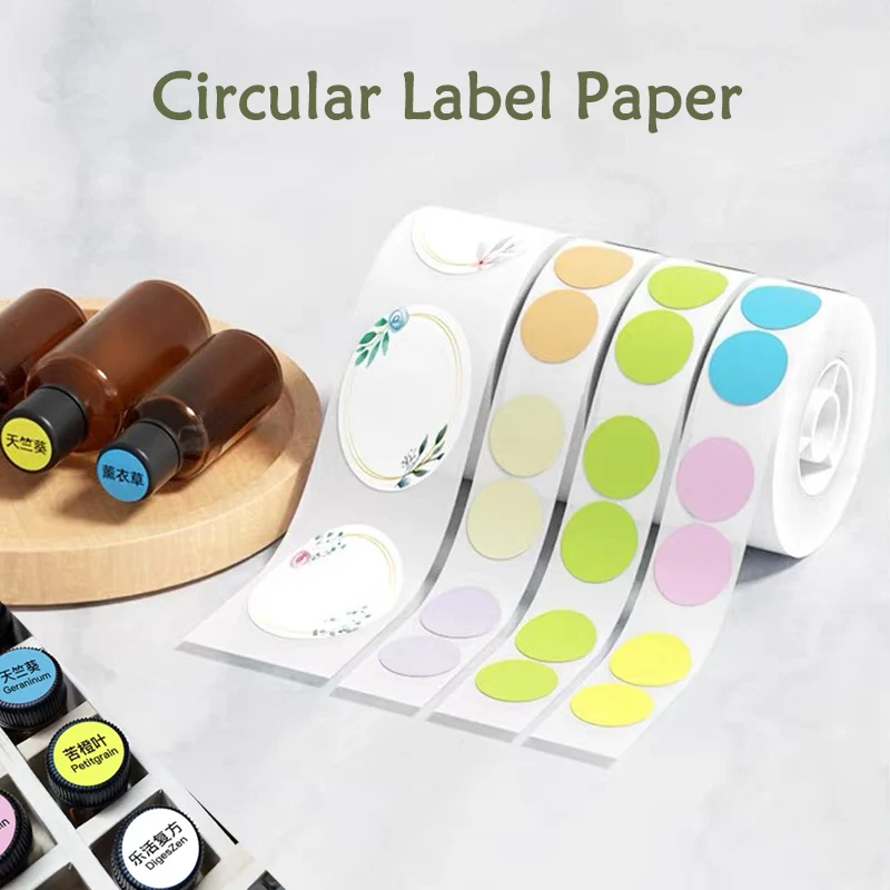 Dia13mm-Circular-Cosmetic-Sticker-Beauty-Price-Tag-Waterproof-Round ...