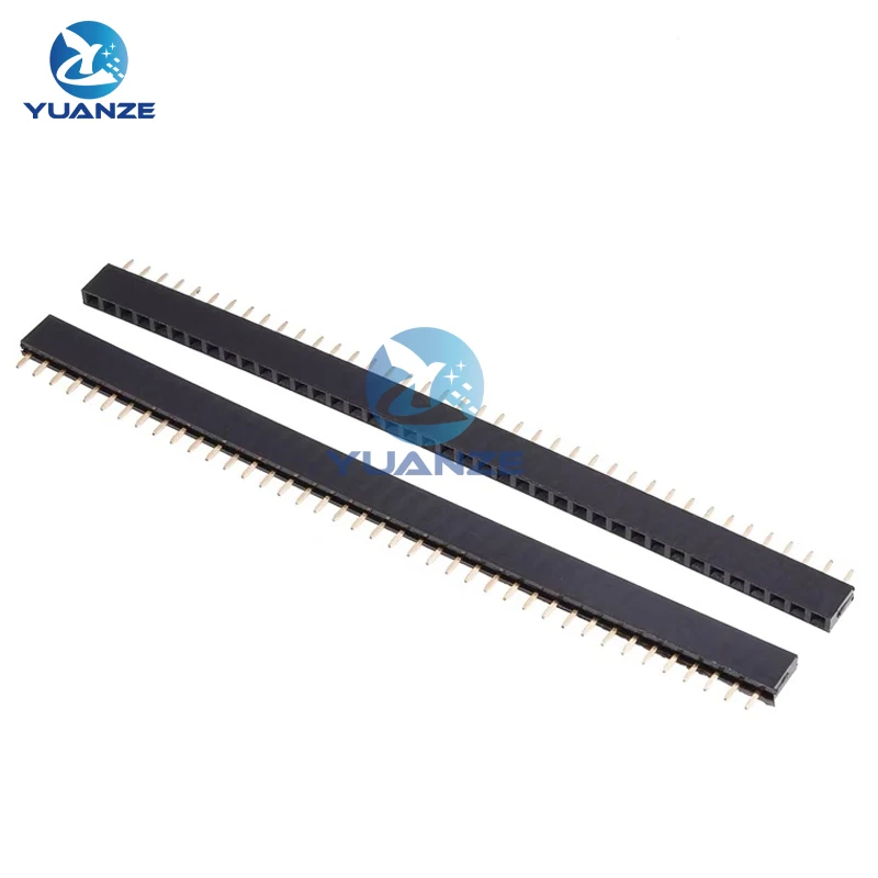 10PCS-1X40-PIN-Single-Row-Straight-FEMALE-PIN-HEADER-2-54MM-PITCH-Strip ...