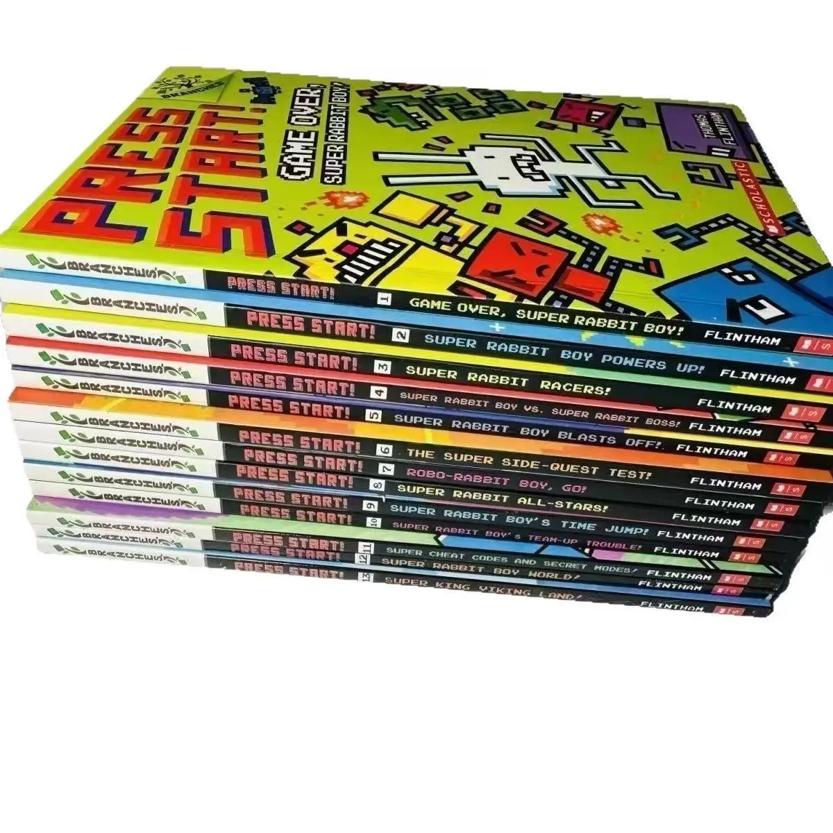 14 Books English Press Start Super Rabbit Boy Reading Edition ...