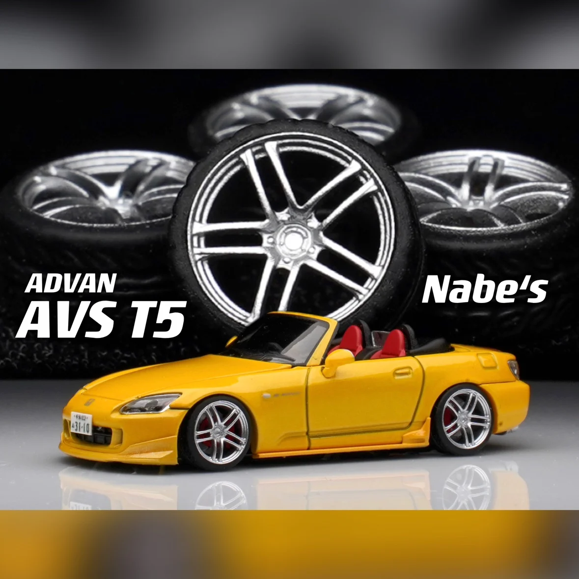 Ruedas Nabes Chika Advan Avs T5 de 1/64mm y 8,9mm, ruedas modificadas ...