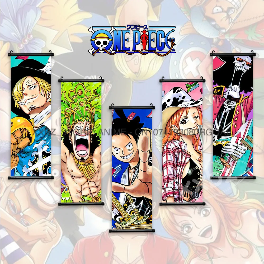 ONE-PIECE-Scroll-Picture-Anime-Home-Decoration-Usopp-Wall-Artwork ...