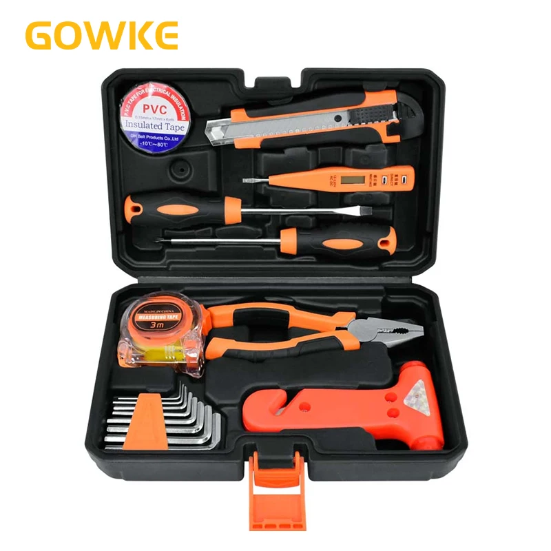 GOWKE-24Pcs-Hand-tools-Set-Pliers-Wrench-Hammer-Electric-Pen-Tool ...