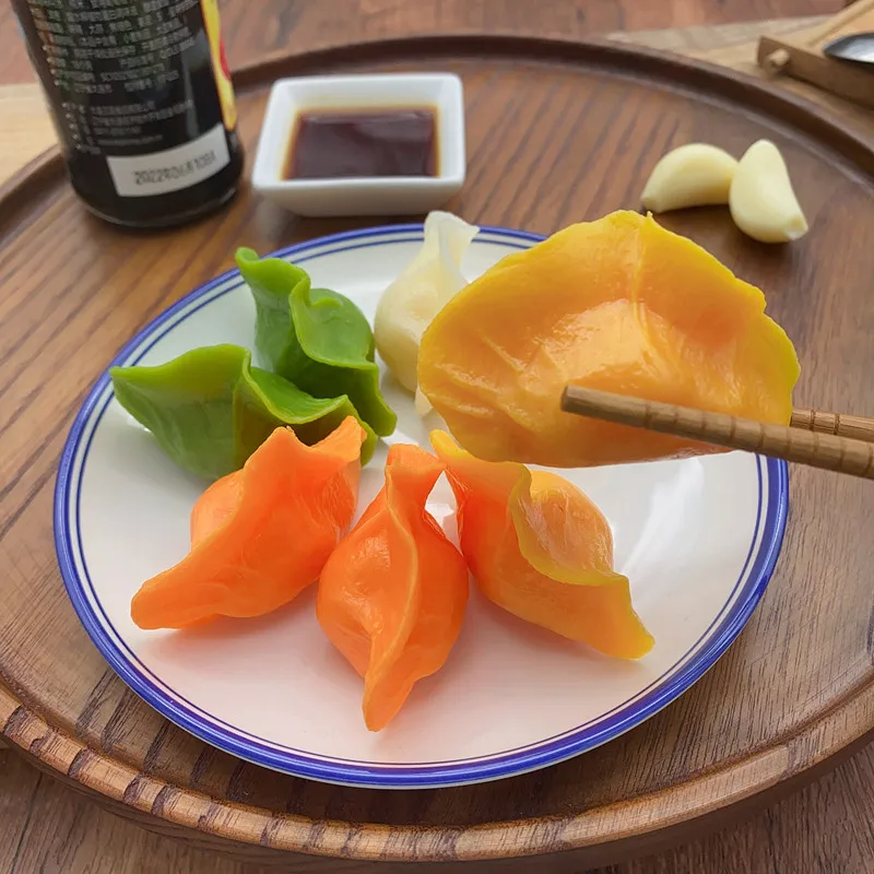 5PCS Simulation Color Dumpling Dumplings Model Fake Food Breakfast Shop ...