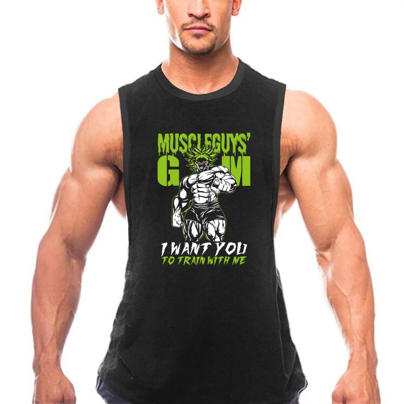 Men's Printed Tank Top | Bodybuilding Shirt | Workout Shirt Men | Gym ...