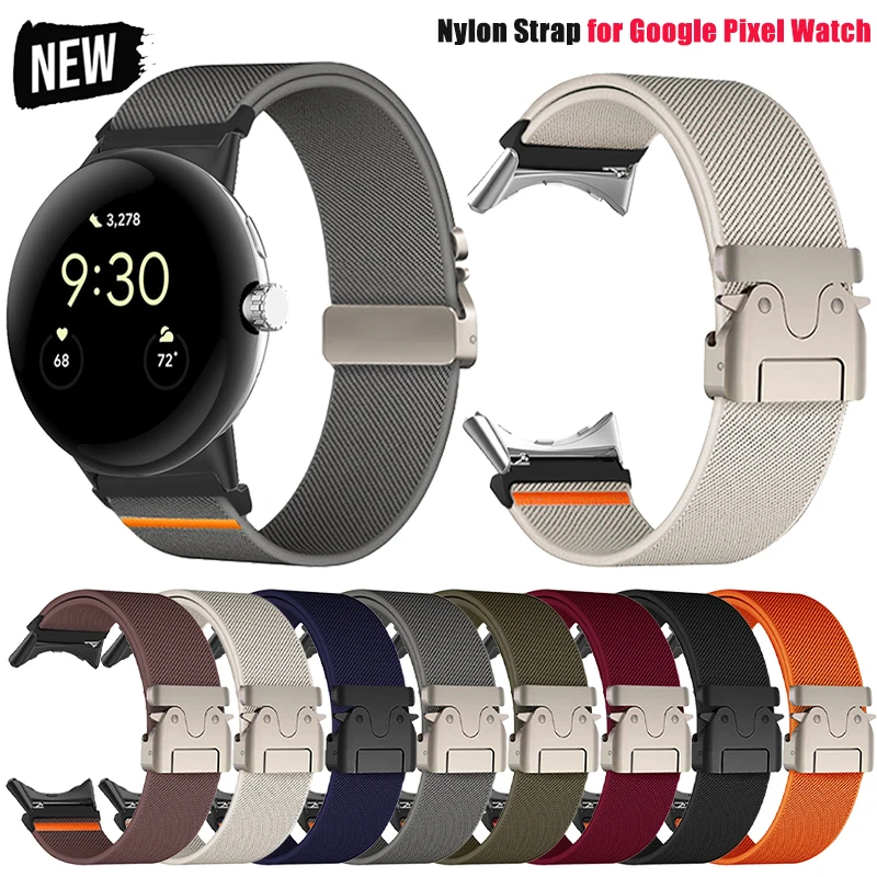 Strap for Google Pixel Watch 3 45mm Nylon Sport Band for Google Pixel ...