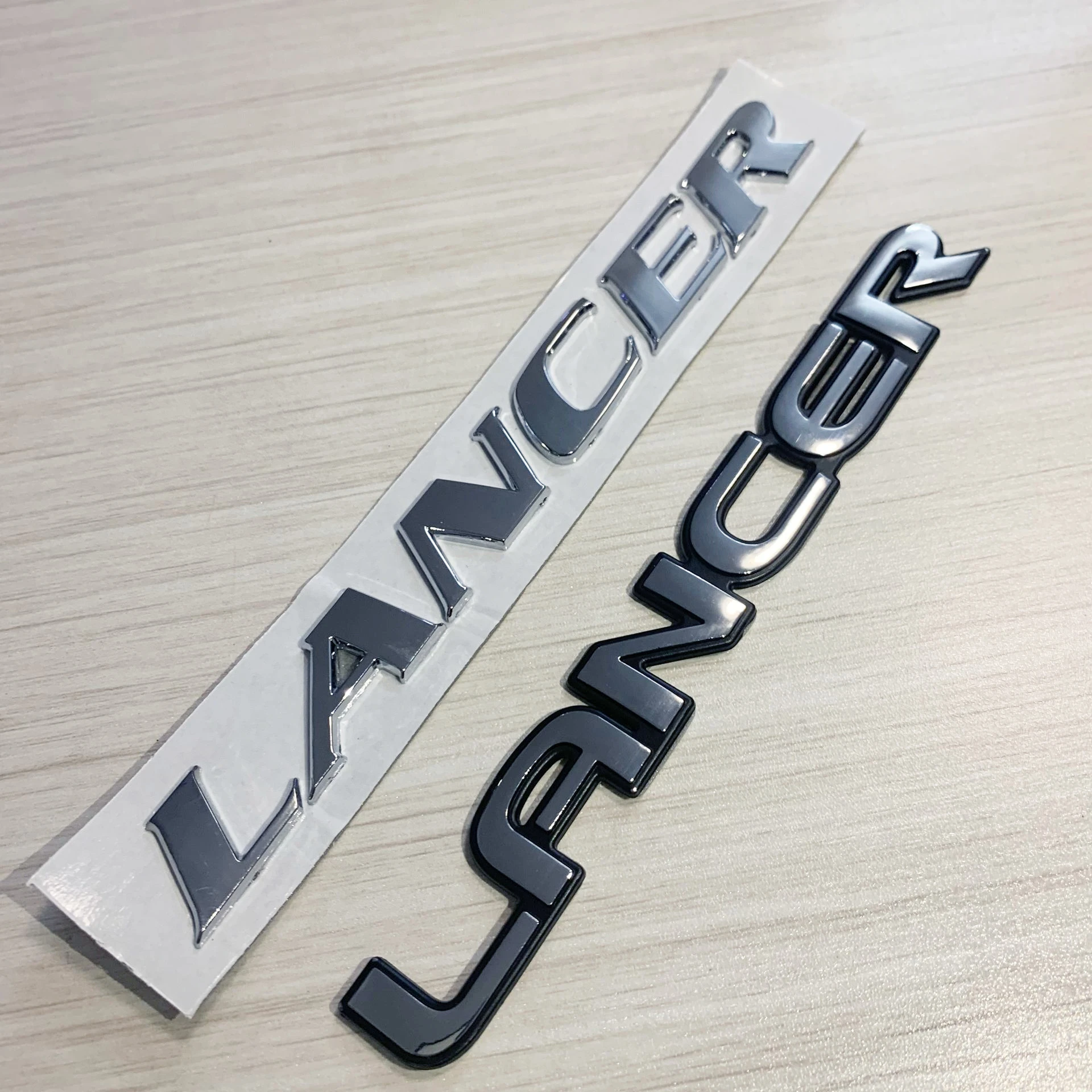 Calcomanías para maletero trasero de coche, emblema ABS LANCER ...