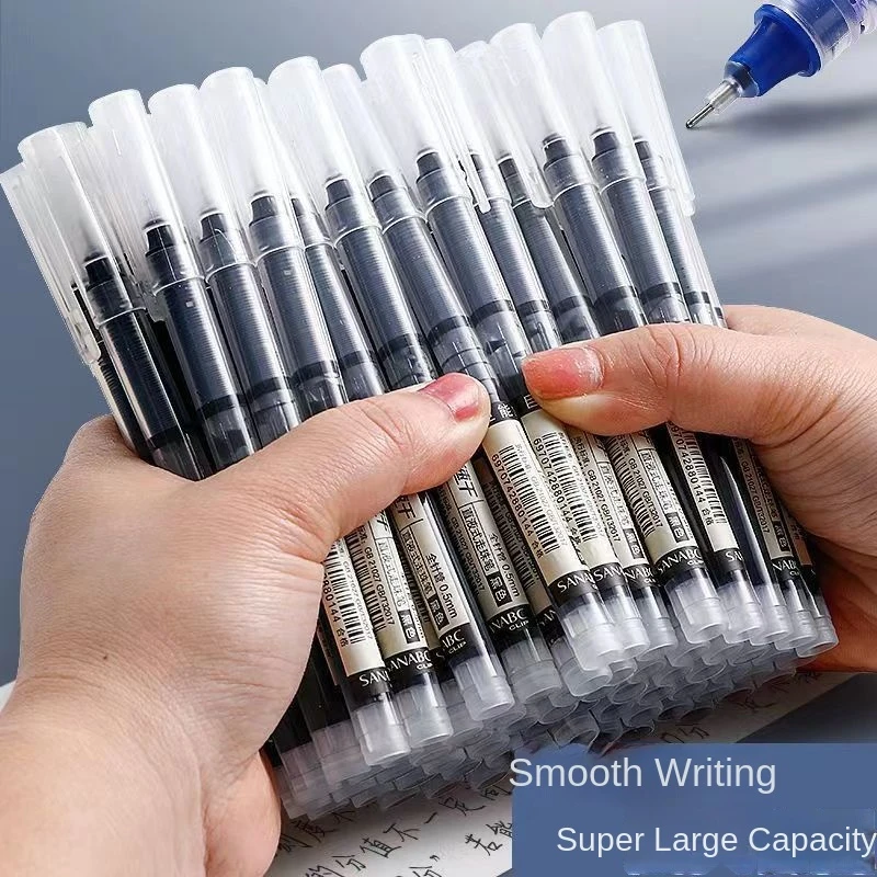 5/10 Pcs Exam Signature Ballpoint Pen 0.5mm Black Blue Ink High ...