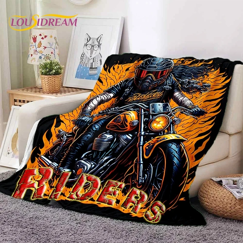 Motocross-Modern-retro-Motorcycle-Soft-Blankets-Keep-Warm-Throw-Blanket ...