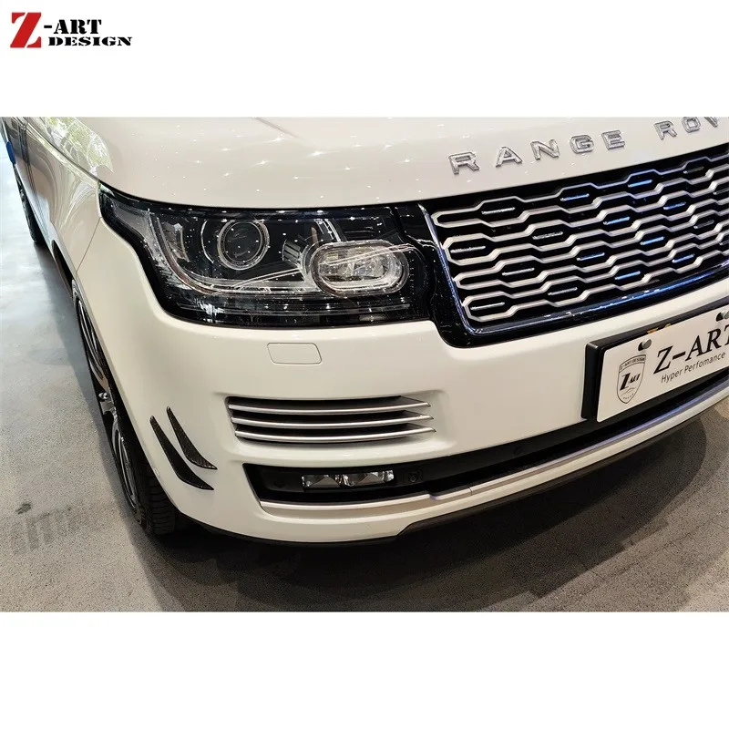 Z-art Front Splitter For Land Rover Carbon Fiber Front Bumper Canards ...