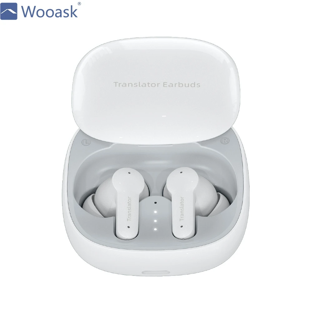 Wooask M3 Smart 144 Language Simultaneous Translator Earbuds AI Voice Instant Translation ...
