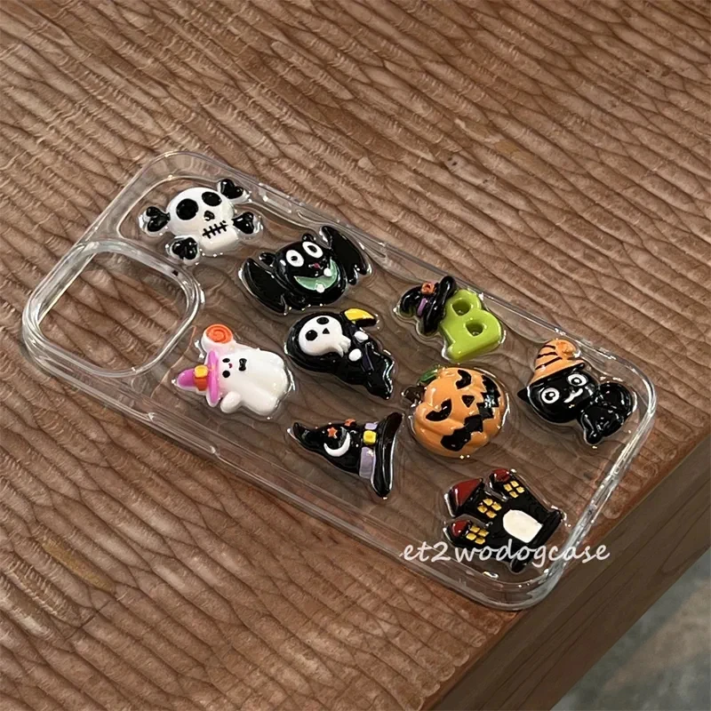 Dark-Ghost-Skull-Halloween-Phone-Case-For-iPhone-15-14-13-12-11-Pro-Max ...