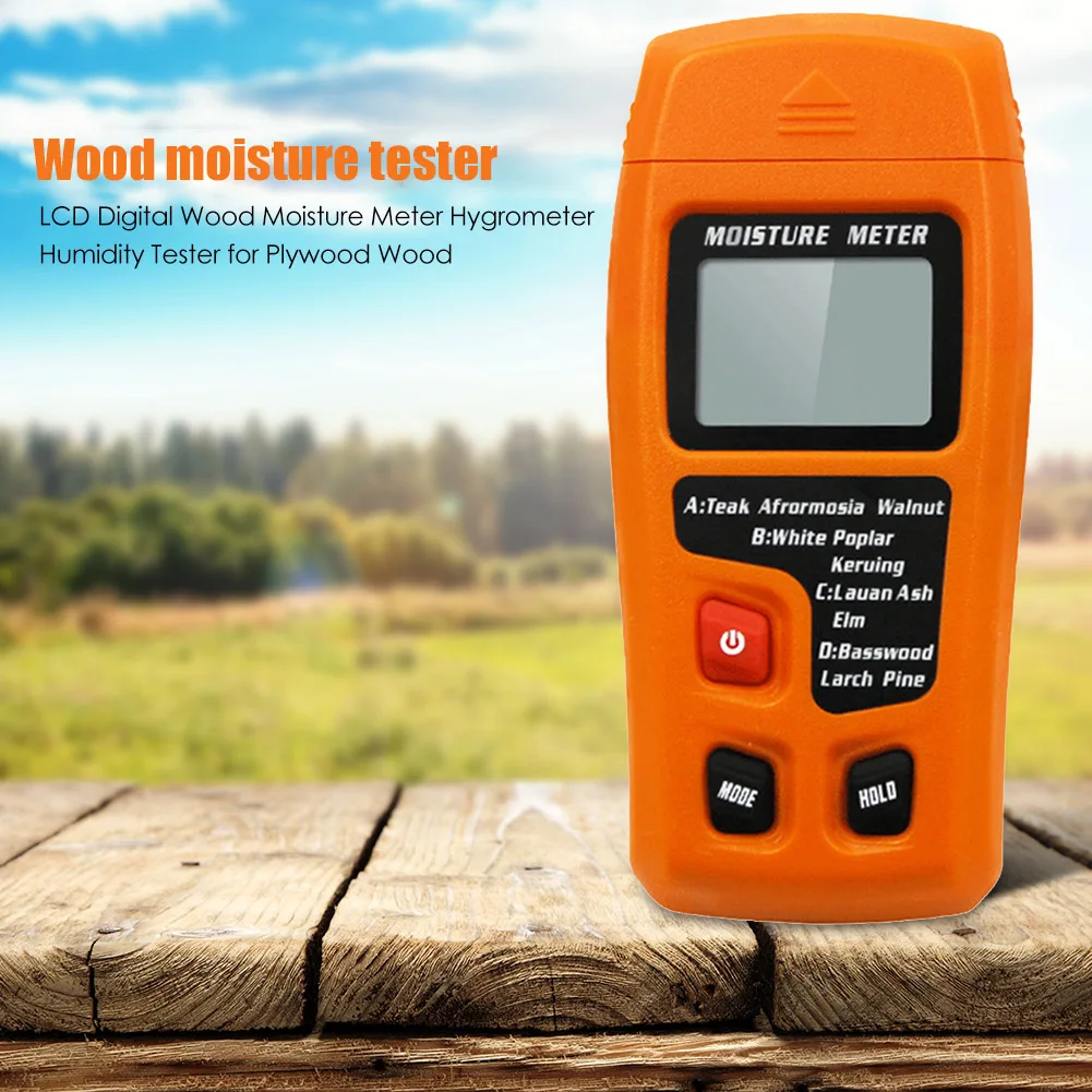 Digital Moisture Testing LCD Display Wood Damp Measure Tool ...