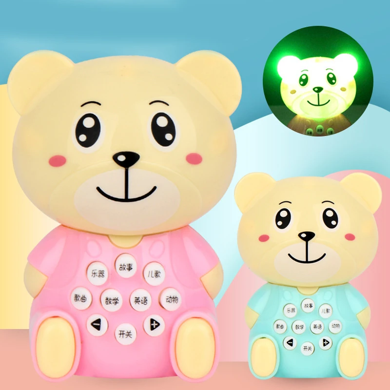 Children's Mini Learning Machine Toys Cute Rabbit Doll Baby Music ...