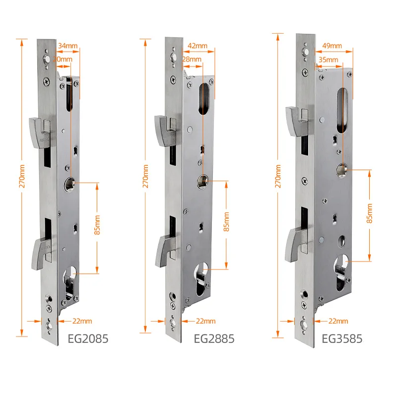 2085 2885 3585 4585 Lock Body Smart Lock Mortise With Hook for Aluminum ...