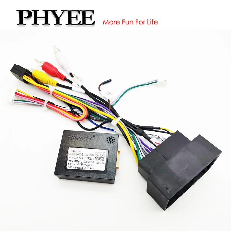 Radio Wiring Harness Adapter CAN Bus Box 16Pin Plug to 52 Pin Cable for ...