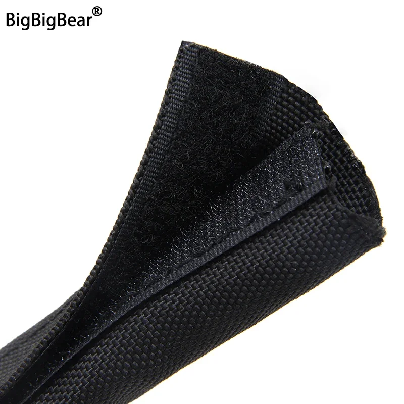 1-3-5m-Cable-Sleeve-Adhesive-Grommet-16mm-100mm-Nylon-Braided-Flexible ...