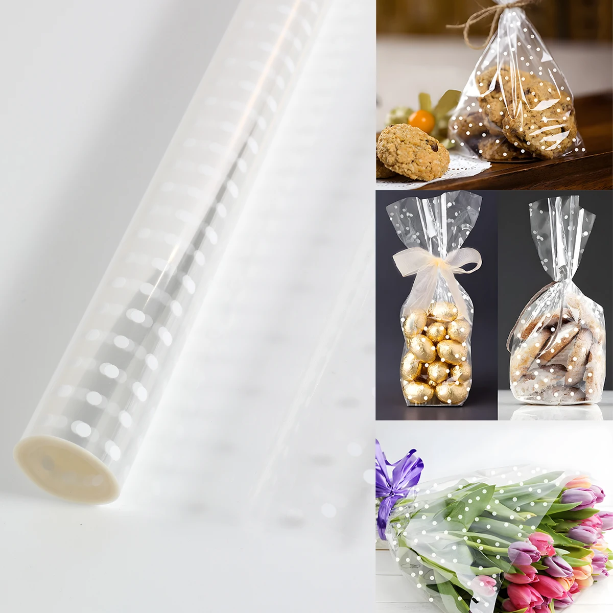1pc-Clear-Cellophane-PVC-Film-Wrap-Roll-Gift-Flower-Bouquet-Baskets ...