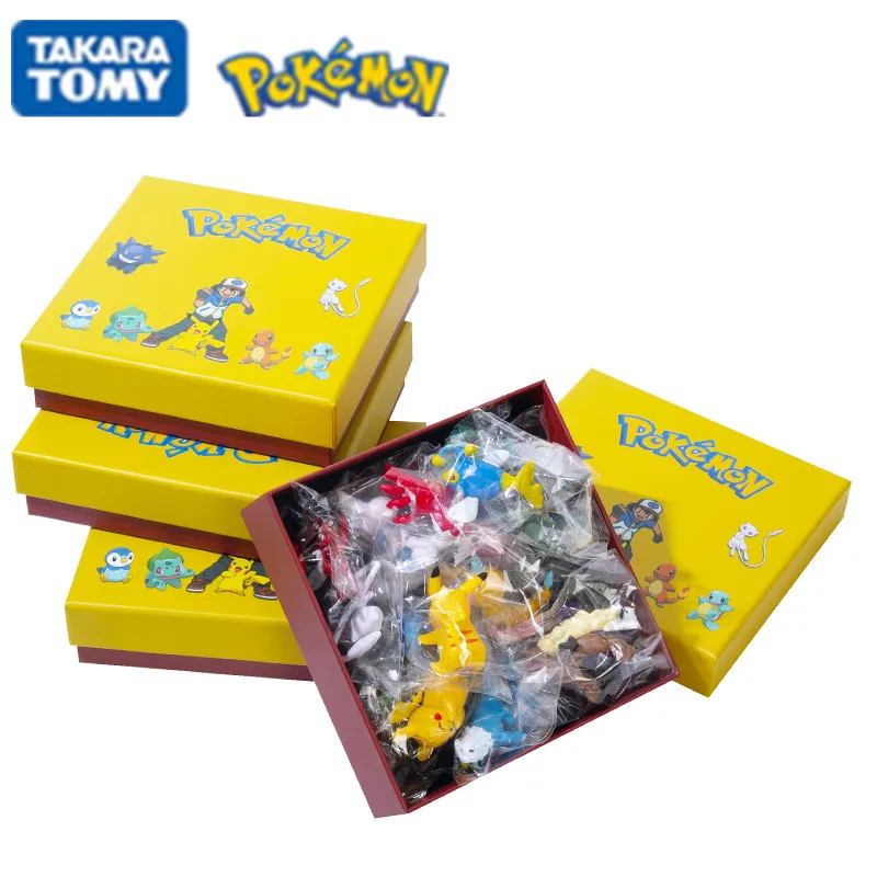 Pokemon Figures 20Pcs with Box Pikachu Action Anime 3-6CM Pokémon Model ...
