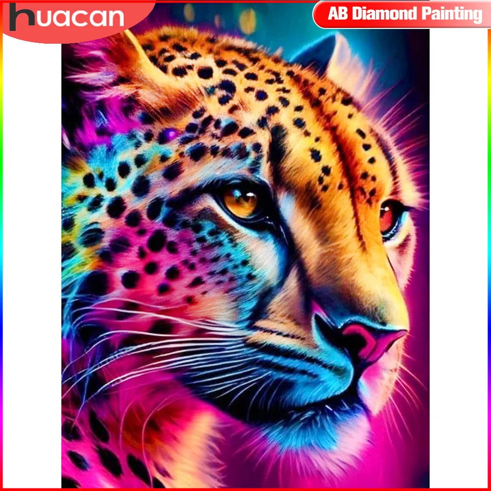 HUACAN AB Diamond Painting Animal DIY Full Embroidery Complete Kit 5D ...