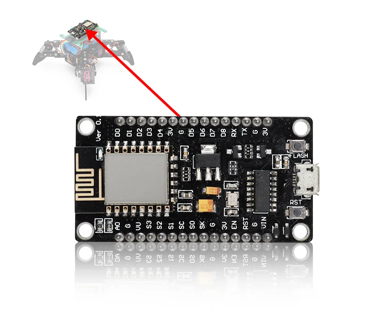 Smart Spider Robot With Esp8266 Wi Fi With Arduino Code Project 9028