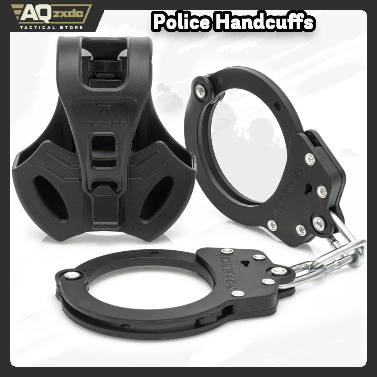 Tactical Handcuffs Case Police Holster Molle Pouch Nylon Holder ...