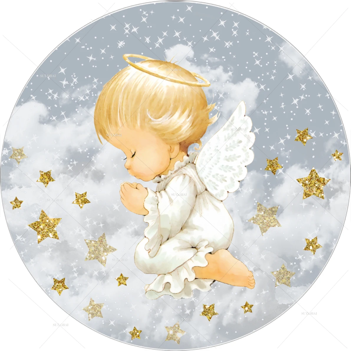 Pink Baby Angels Background