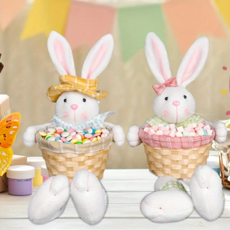Easter-Doll-Throwing-Rabbit-Decora-o-de-casa-Candy-Basket-Decora-o-de ...