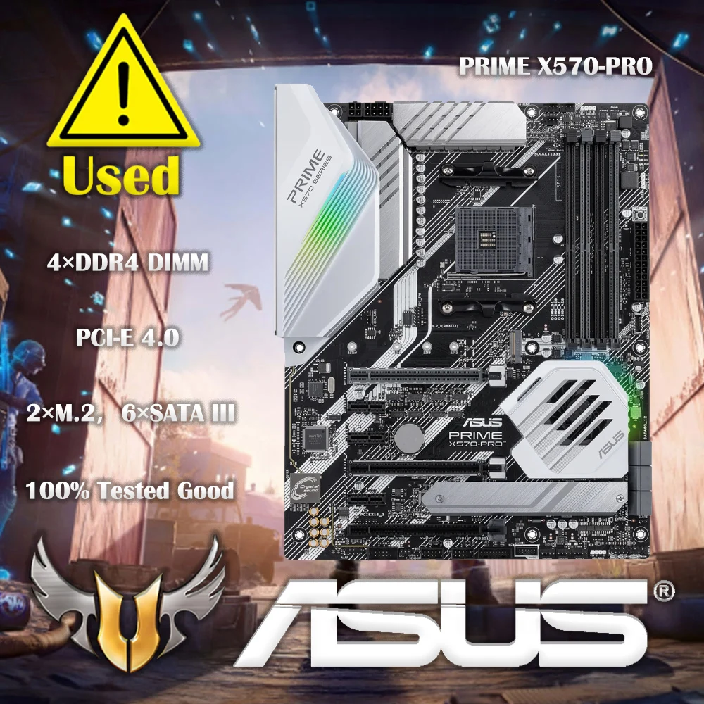 ASUS PRIME X570-PRO Motherboard AM4 AMD X570 DDR4 128GB PCI-E 4.0 HDMI SATA III USB3.2 ATX For ...