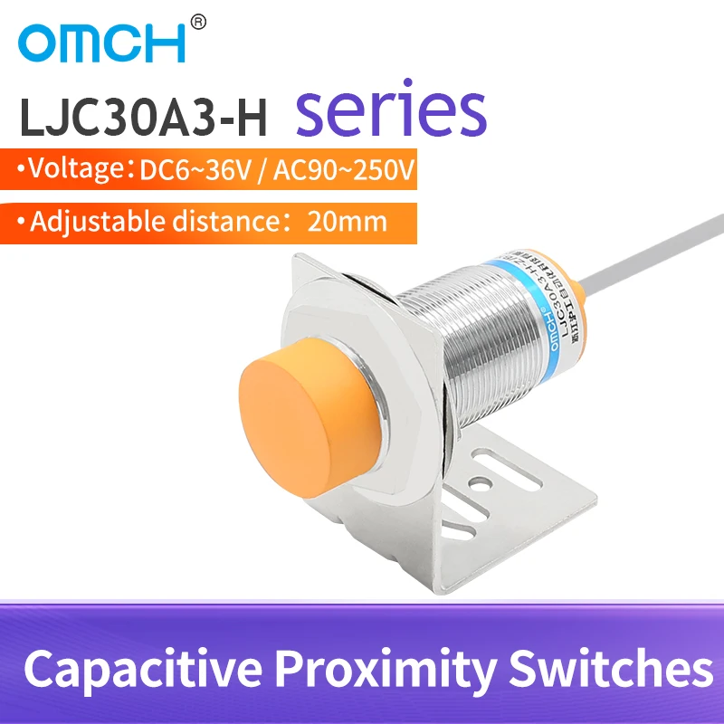 OMCH-interruptor capacitivo M30, sensores de proximidad inductivos, serie LJC30A3, PNP, NPN, CC ...