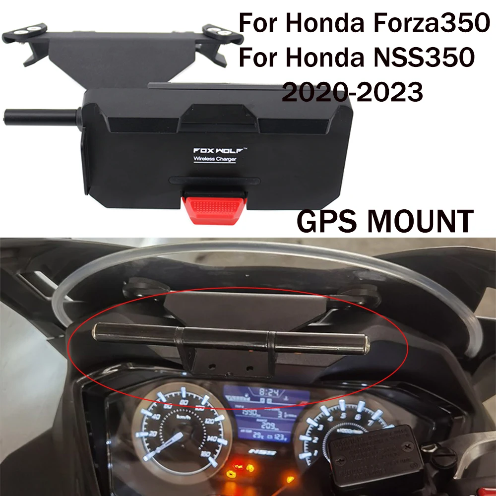 Forza-350-Motorcycle-GPS-Navigation-Mobile-Phone-Bracket-Mount-Adapter-Front-Stand-Holder ...