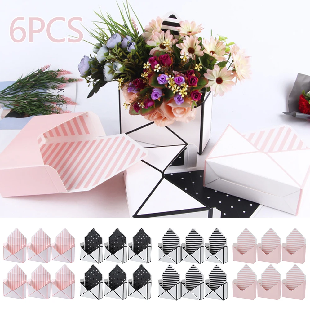 Creative-Envelope-Folding-Flower-Florist-Bouquet-Storage-Box-Party ...