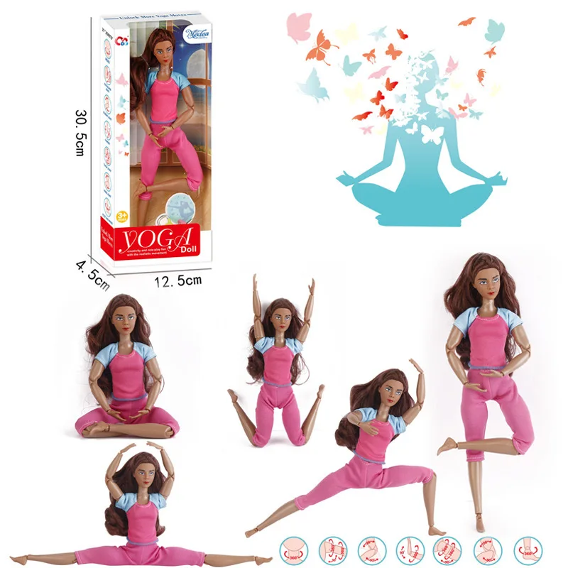 Doll-Yoga-Sport-Figure-Mini-Wear-Clothes-DIY-Kids-Toys-Fast-Shipping ...